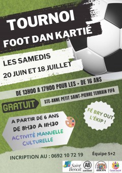 Evènements - Tournoi Foot dan kartié - Ville de Saint-Benoît